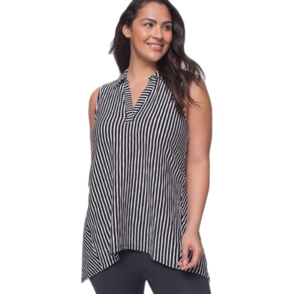 Soma | Tops | New Soma Sleeveless Slub Black And White Tunic Sz Xs ...